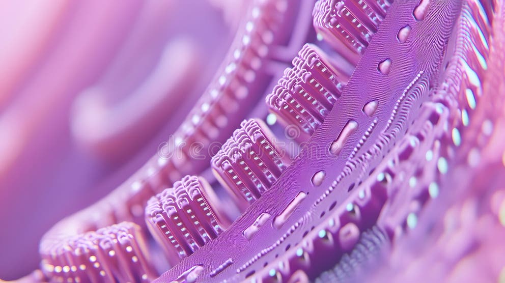 Abstract Purple 3D Microscopic Cellular Structure Good Resolution Stock ...