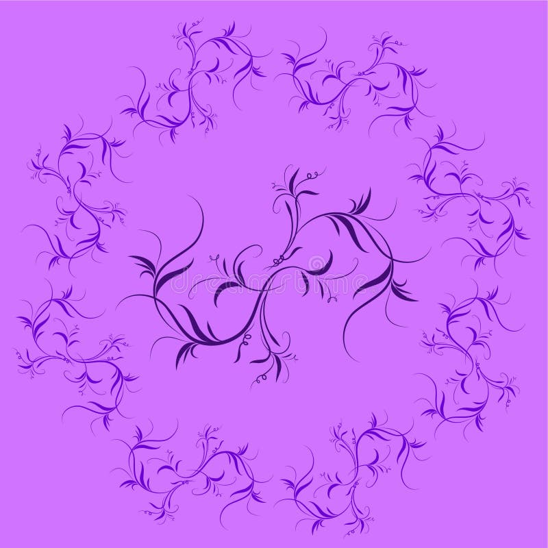 Abstract Purple Design Pattern Stock Illustration - Illustration of ...