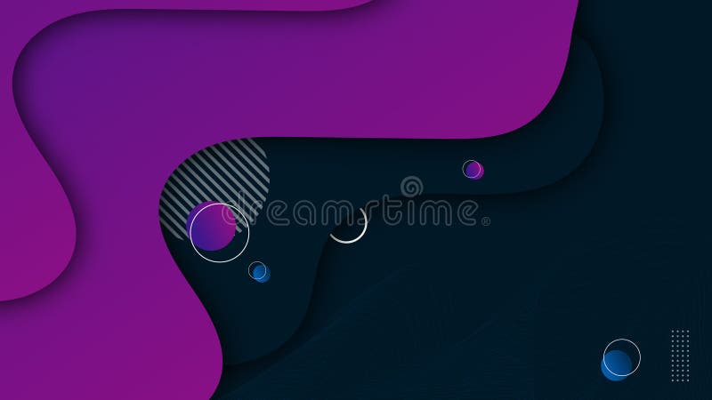 Abstract Purple Element Background, Dynamic Flyer Cover Stock Vector ...