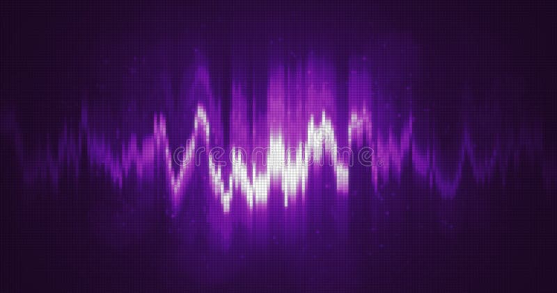 Abstract Purple Energy Equalizer from Particles and Points Stock ...