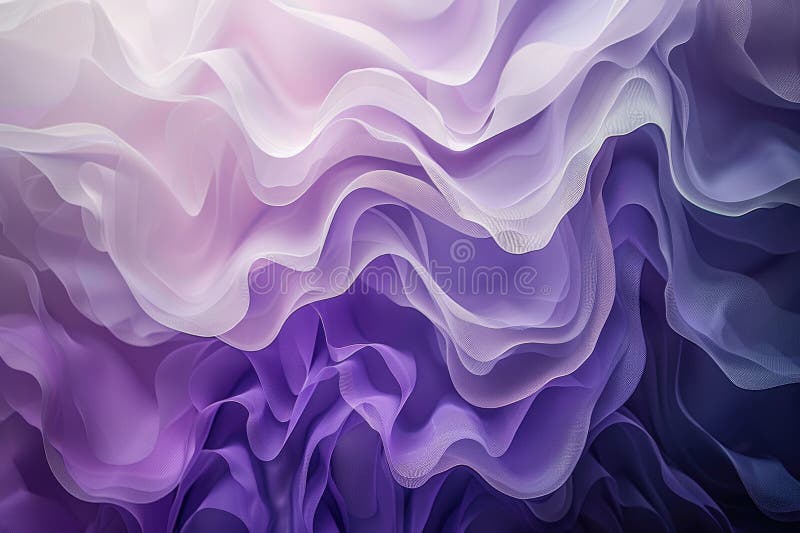 Abstract Purple Flowing Wave Layers. Modern Digital Design for Poster ...
