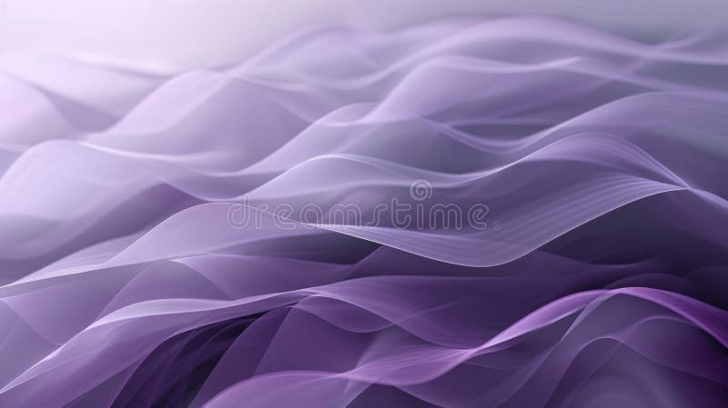 Abstract Purple Flowing Wave Layers. Modern Digital Design for Poster ...