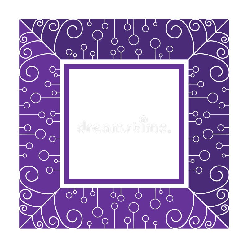 Abstract purple frame stock vector. Illustration of card - 67790563