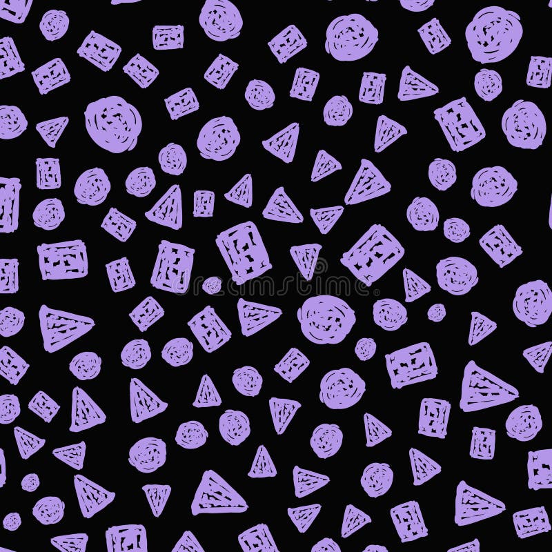 Abstract Purple Geometric Minimalist Pattern with Circle Tiny Shapes ...
