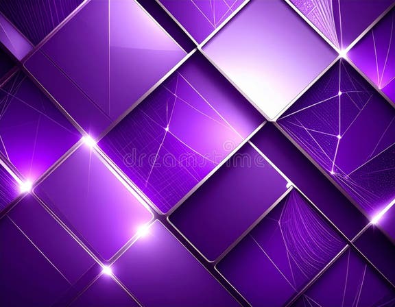 Abstract Purple Geometric Pattern Background with Shiny Effects and ...