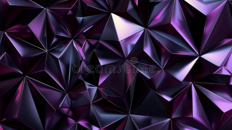 An Abstract Purple Geometric Pattern Featuring a Unique 3D Effect that ...