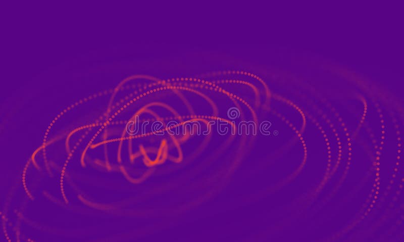 Abstract Purple Geometrical Background . Connection Structure. Science ...