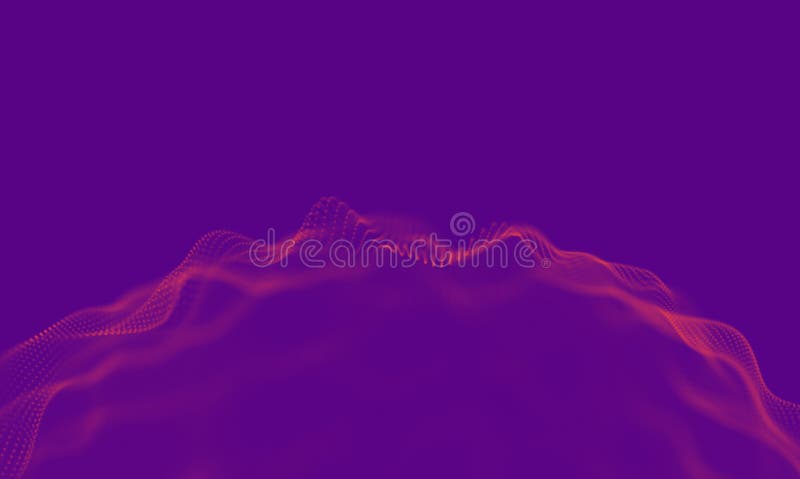 Abstract Purple Geometrical Background . Connection Structure. Science ...