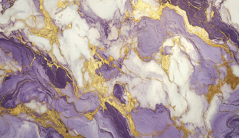 Abstract Purple Gold Marble Texture Background AI High Quality Image ...