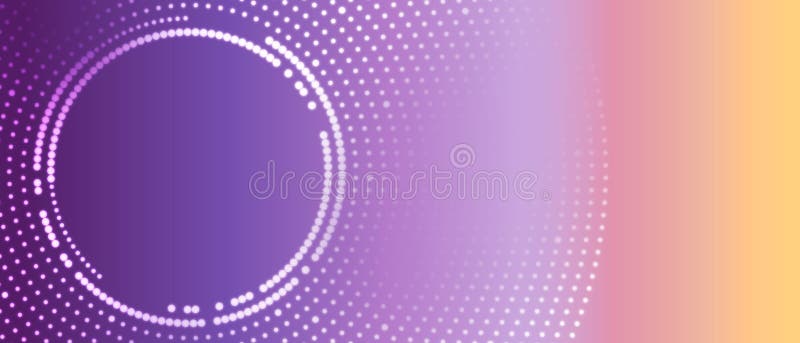 Abstract Purple Gradient Banner. Halftone Dotted Minimal Contemporary ...