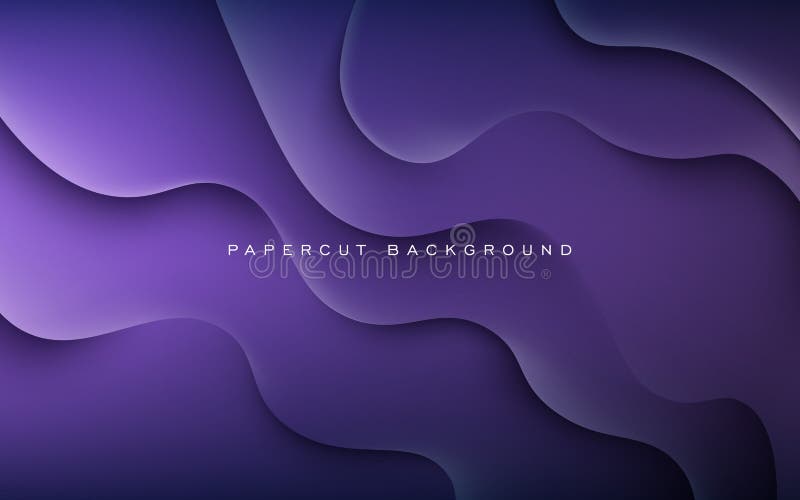 Abstract Purple Gradient Dynamic Wavy Shape Shadow and Light Background ...