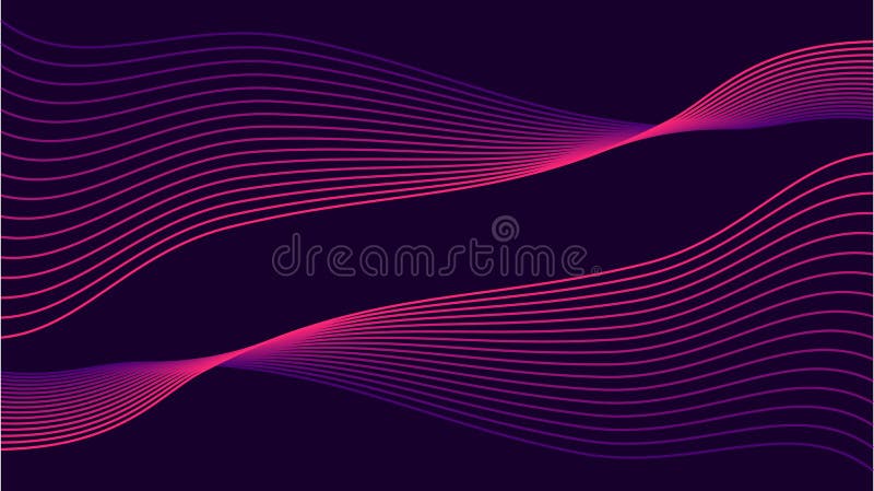 Purple Gradient Technology Linear Background Vector Stock Vector ...