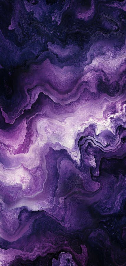 Abstract Purple and Grey Gradient Wallpaper with Dark Mood and Flowing ...