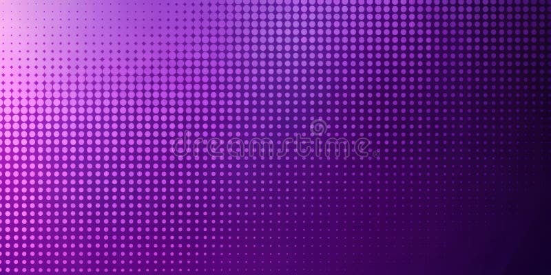 Abstract Purple Halftone Dot Pattern Background with Gradient Effect ...