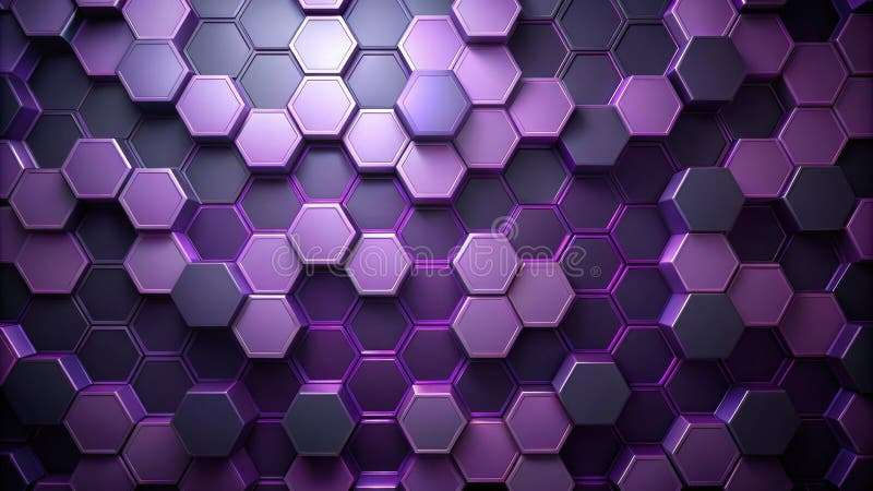 Abstract Purple Hexagon Pattern a Seamless Geometric Background Texture ...