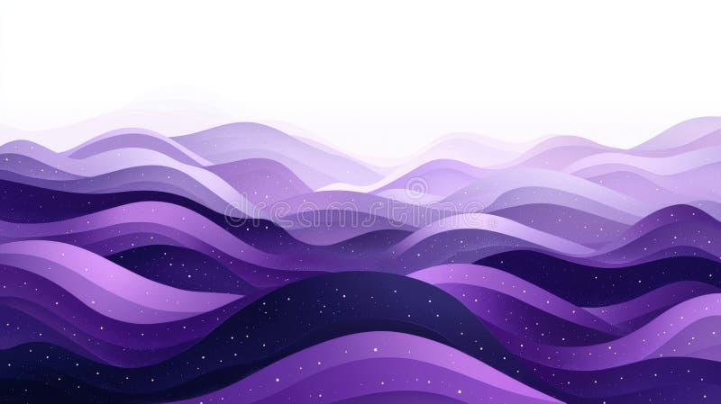 Abstract Purple Landscape Illustration. Stock Illustration ...