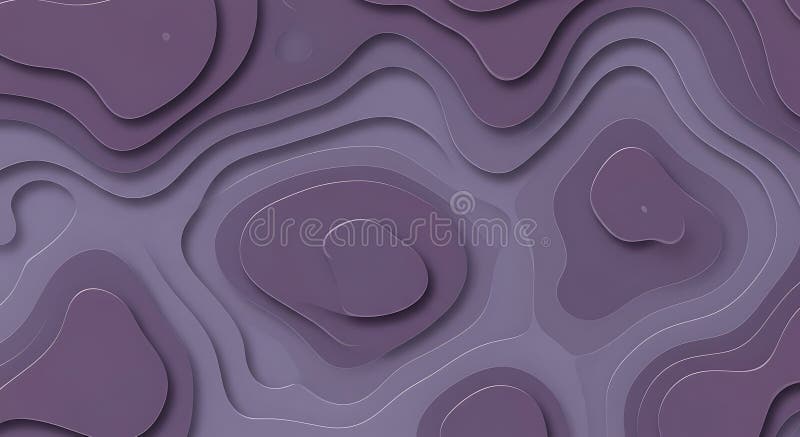 Abstract Purple Layered Papercut Background: a 3D Depth Illusion Stock ...