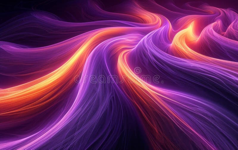 An Abstract Purple Light Pattern on a Black Background Stock Photo ...