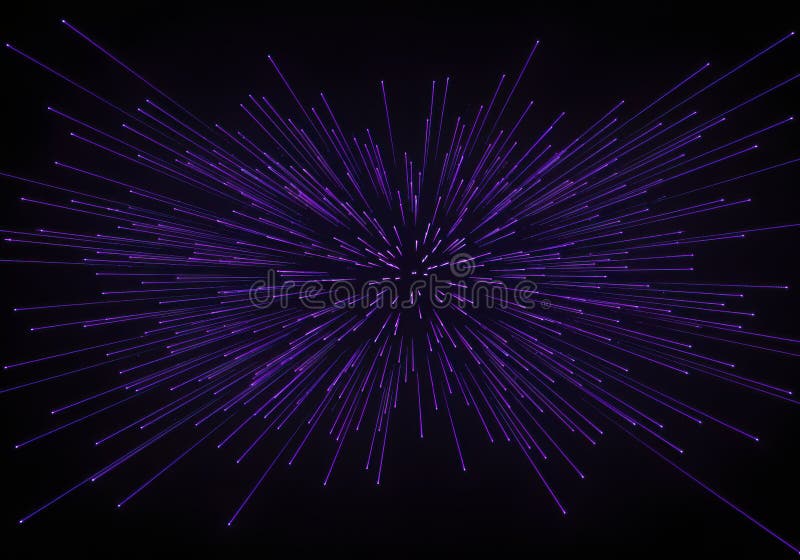 Abstract Purple Light Rays Exploding Outwards Dynamic Energy Background ...