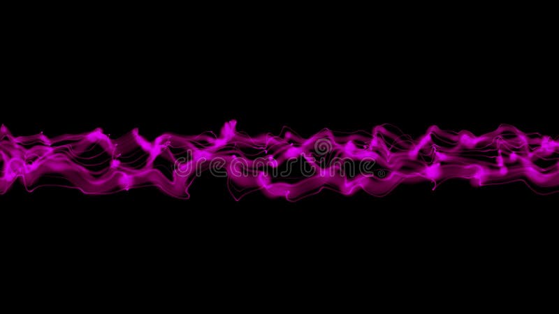 Abstract Purple Line Pink Wave Violet Band Isolated on Black Background ...