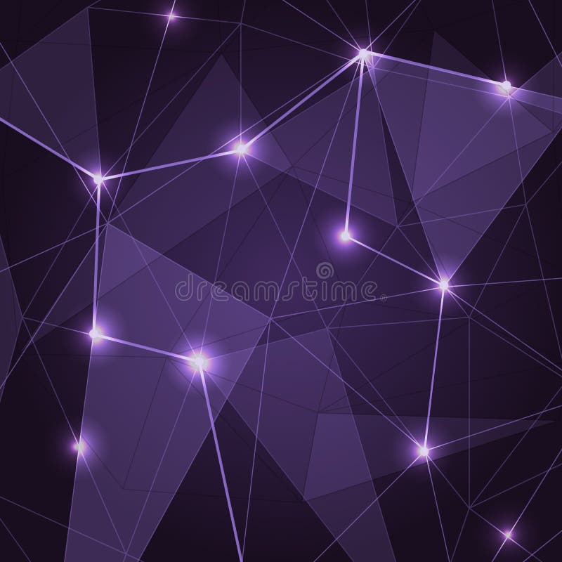 Abstract Purple Triangle Background Stock Vector - Illustration of ...