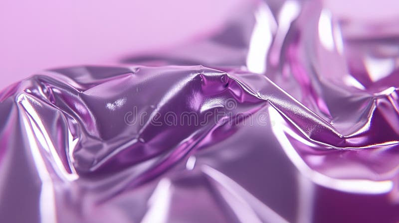 Abstract Purple Metallic Texture Background Shiny Crinkled Foil Surface ...