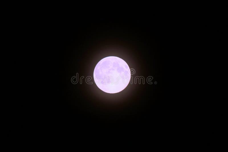 Abstract Purple Moon on Black Sky Stock Image - Image of element, moon ...