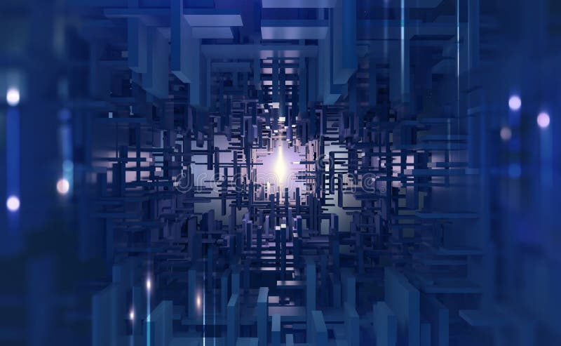 Abstract Purple, Neon Background. Digital Technology Stock Illustration ...