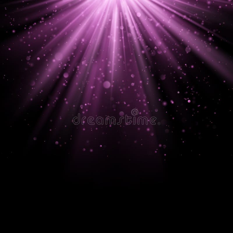 Abstract Purple Overlay Effect. Shimmering Object with Rays Background ...