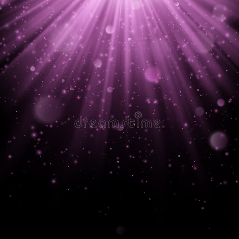 Abstract Purple Overlay Effect. Shimmering Object with Rays Background ...