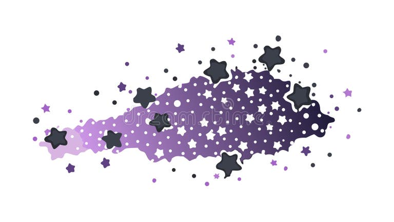 Abstract Purple Particles and Scatter Effect, Vector Design Generative ...