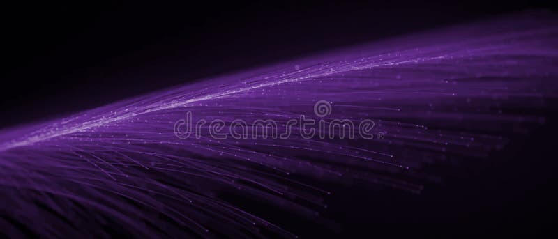 Abstract Purple Paticles Magic Wave Dynamic Steam Flowing Movement on ...