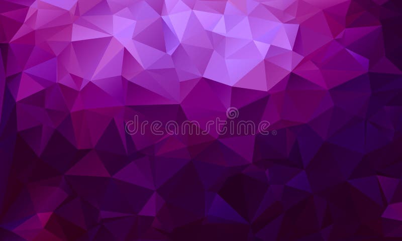 Abstract Purple, Pink, Cold, Streamer Background from Triangles, Vector ...