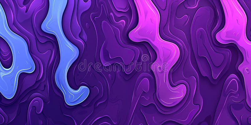Abstract Purple and Pink Fluid Patterns Blending Harmoniously Together ...