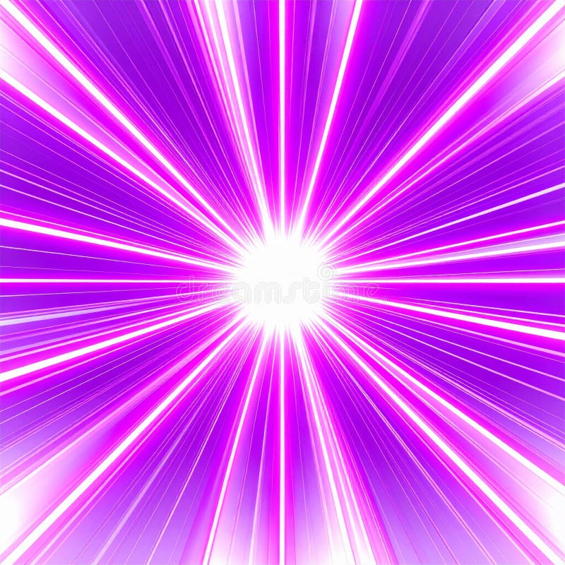 Abstract Purple and Pink Light Rays Burst Background Stock Illustration ...