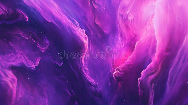 Abstract Purple Pink Nebula Cosmic Galaxy Background Stock Illustration ...