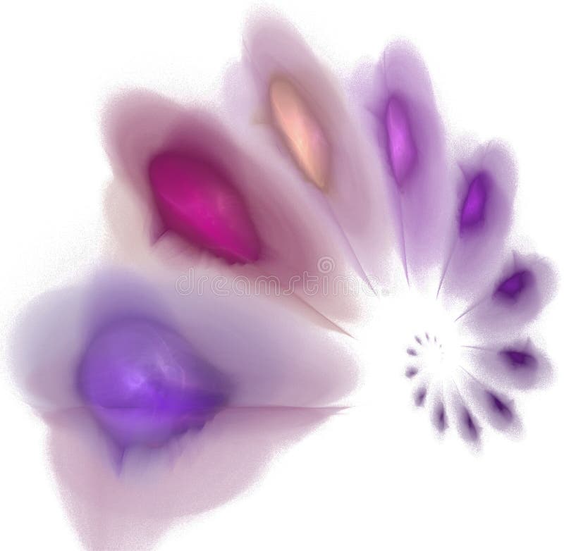 Abstract Purple-pink Pattern of Bright Spots Swirling Shells, Isolated ...