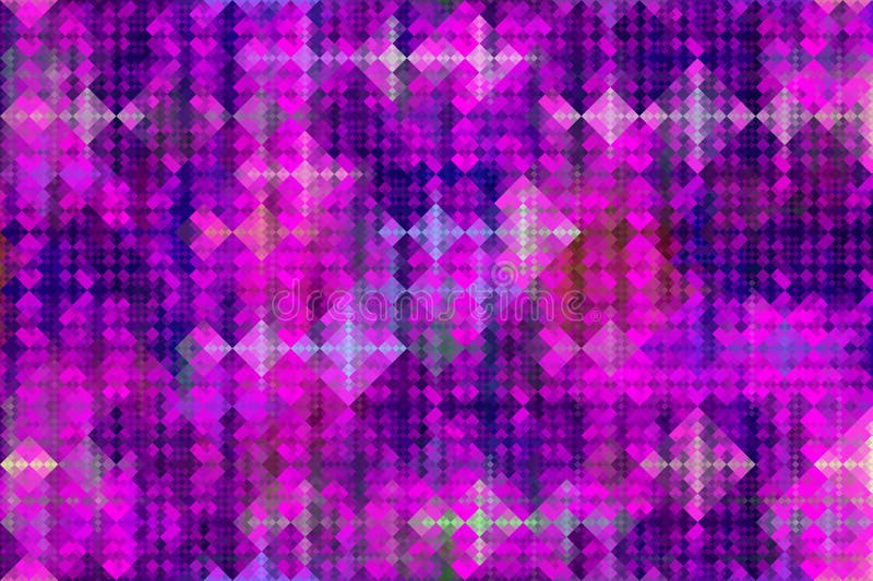 Purple Pixel Abstract Pattern Stock Illustration - Illustration of ...