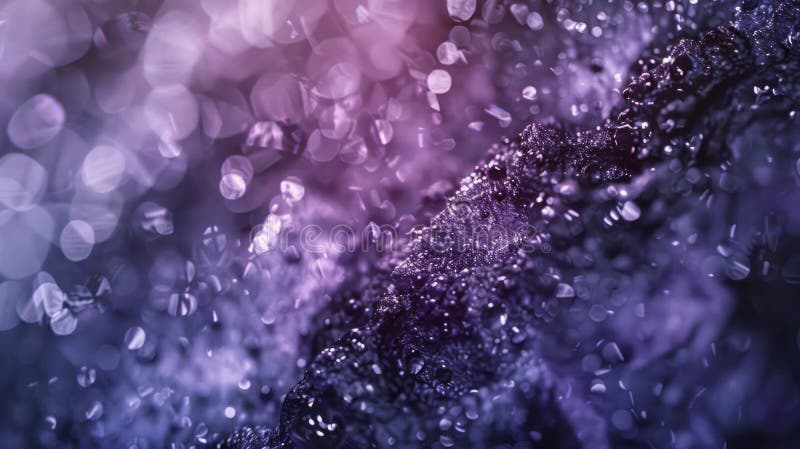 Abstract Purple Raindrop Texture Background, Dreamy Water Bokeh Overlay ...