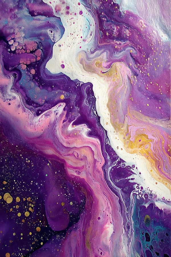 Abstract Purple Resin Art stock photo. Image of patterns - 379641058