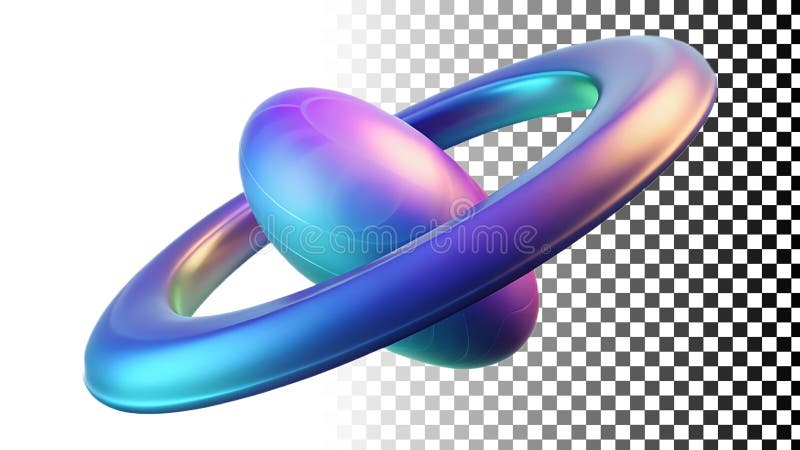 Abstract Purple Ring, Modern Shape and Artistic Design Png Transparent ...