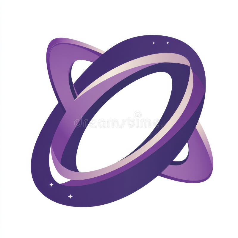 Abstract Purple Rings Illustration with Gradient Effect Stock ...