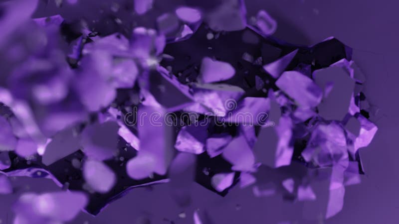 An Abstract Purple Shattered Glass Background Offering a Dynamic Visual ...