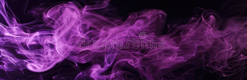 Abstract Purple Smoke Art on Dark Background Mystical and Ethereal ...
