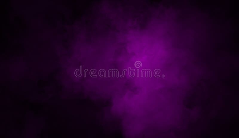 Abstract Purple Smoke Mist Fog on a Black Background.Design Element ...