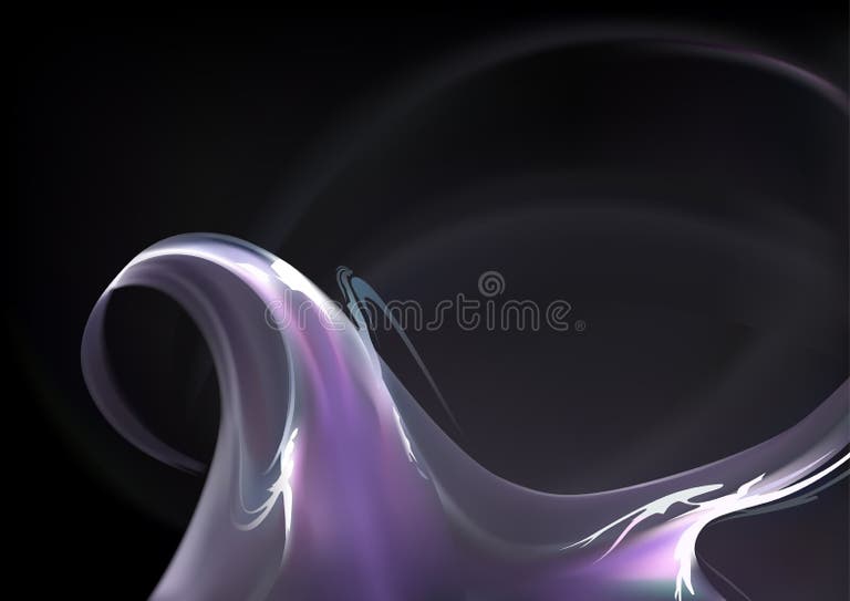 Abstract Purple Smoke Wave stock vector. Illustration of black - 86893512