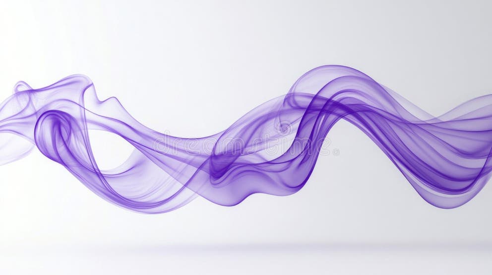 Abstract Purple Smoke Wave Design Image Stock Illustration ...