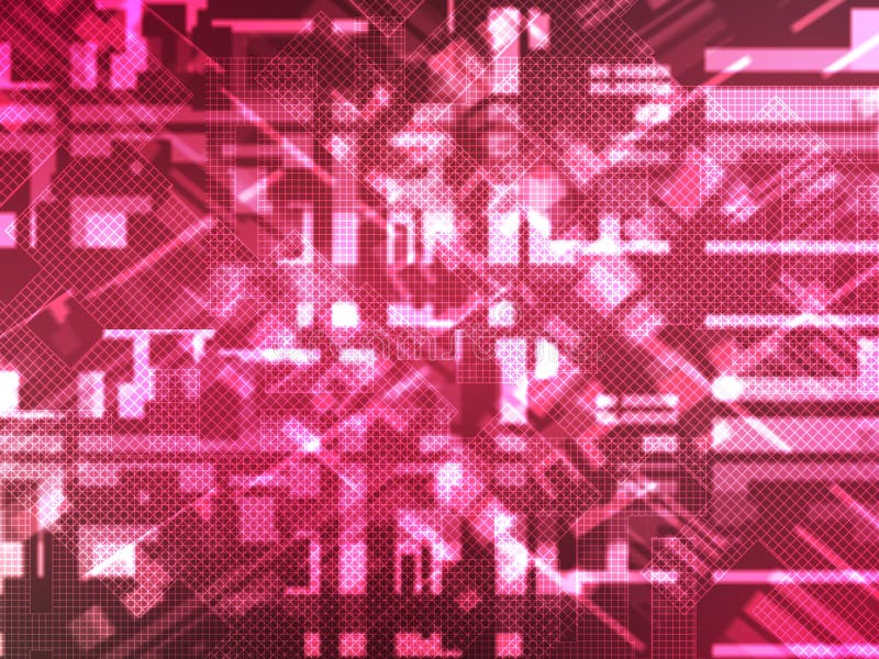 Abstract Purple Spatial Grid Background Stock Illustration ...