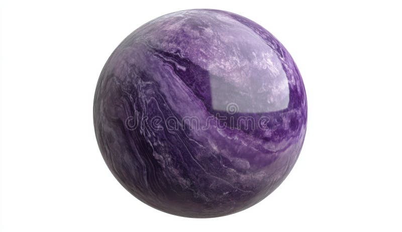 Abstract Purple Sphere with Swirling Galaxy Pattern Stock Illustration ...