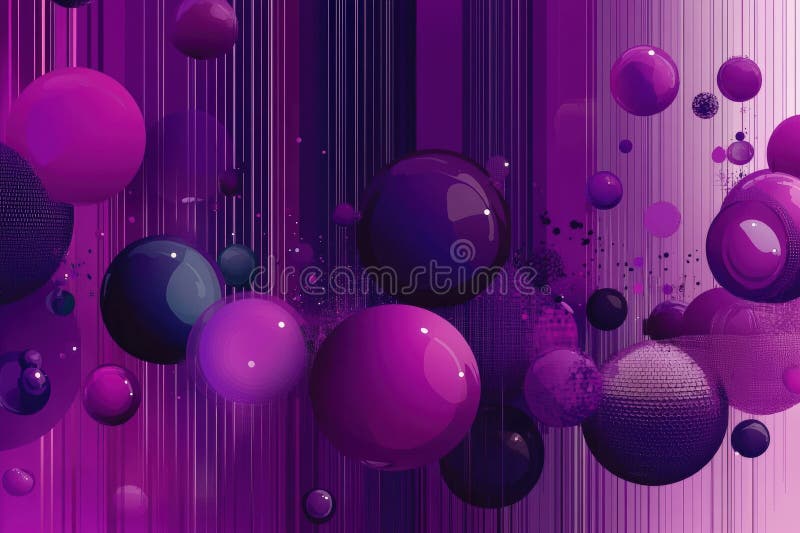 Abstract Purple Spheres Creating a Vibrant and Dynamic Background ...